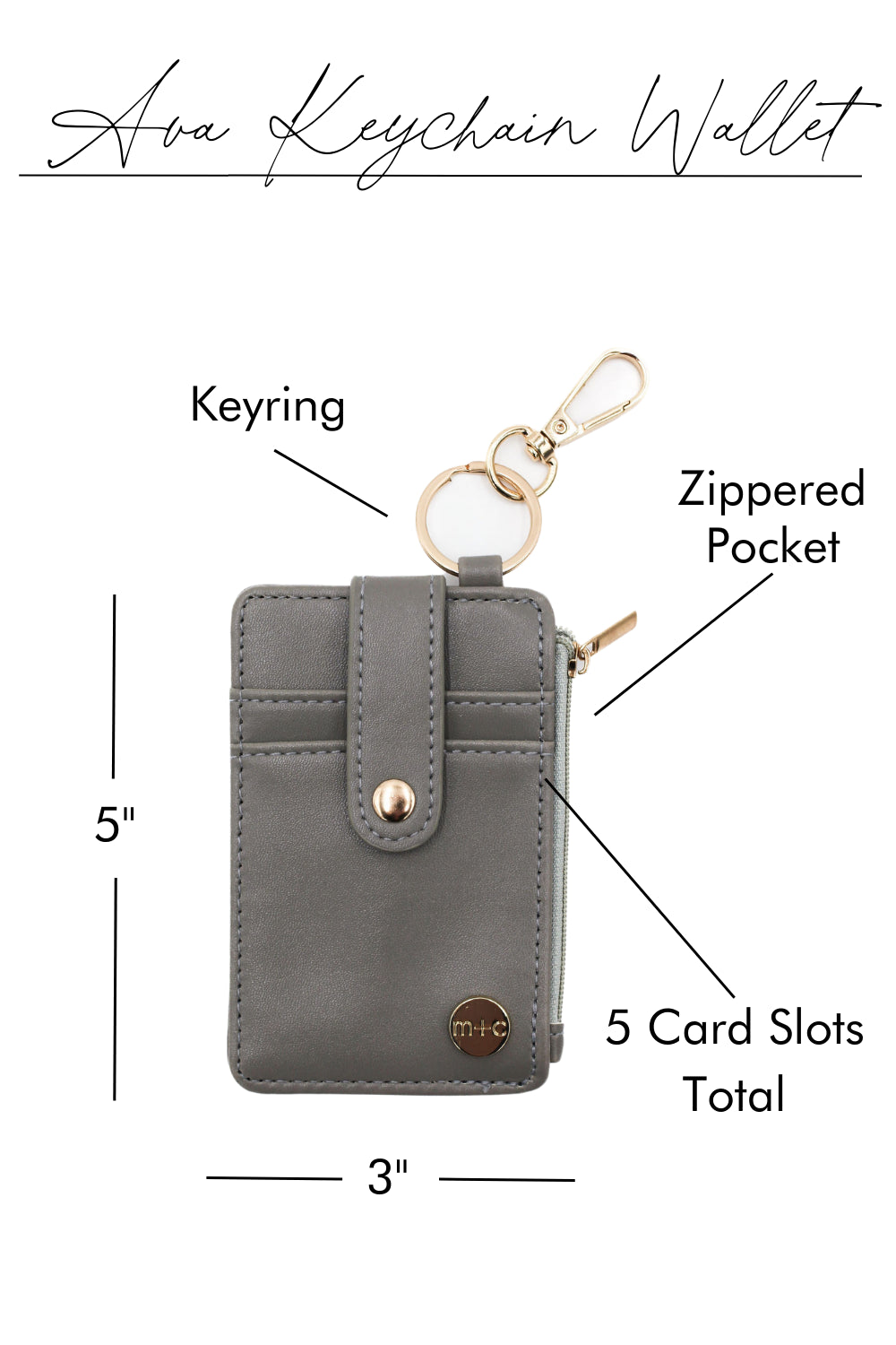 Ava Keychain Wallet – modern+chic