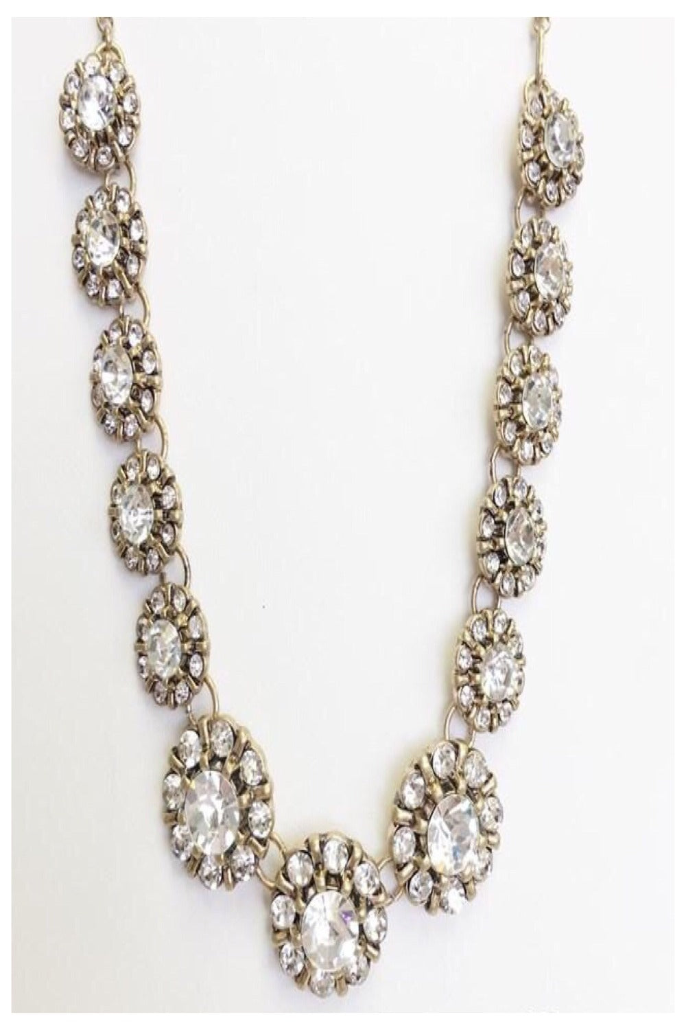 Crystal Medallion Statement Necklace - Final Sale – modern+chic
